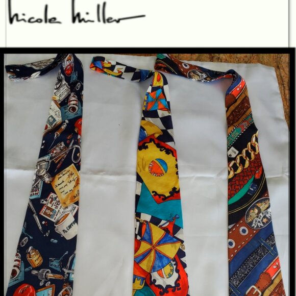 Nicole Miller | Accessories | Nicole Miller Ny Mens Tie Bundle Of 3 For ...
